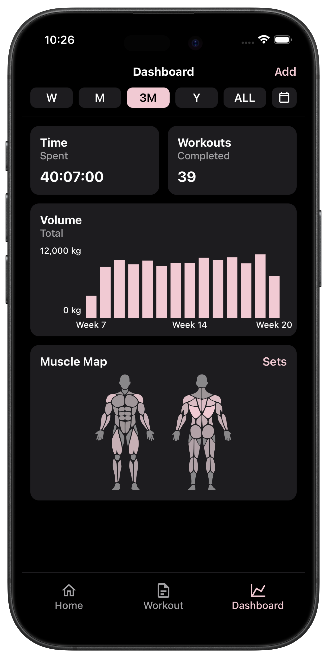 Volm - Free Minimalist Workout Tracker